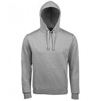 SOLS Unisex Erwachsene Spencer Sweatshirt mit Kapuze (Grau meliert)