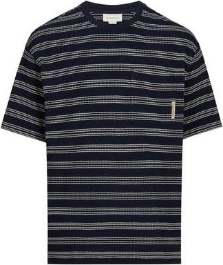 Calvin Klein T-shirt col rond &agrave; rayures en coton