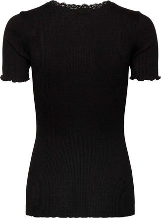 Rosemunde Spitzenshirt Beatha lace t-shirt mit Seide mit Seide wundersch&ouml;nes Halbarmshirt mit edler Spitze am Rundhalsausschnitt