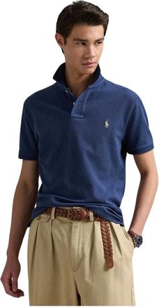 Polo Ralph Lauren Homme, Tops, Bleu, Taille: S Polo Iconique en Maille Bleue