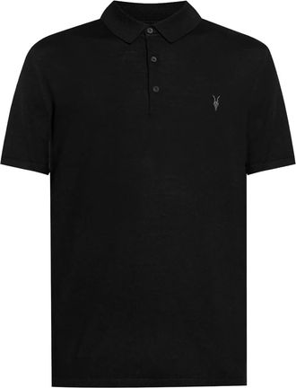 AllSaints Mode Poloshirt - Schwarz