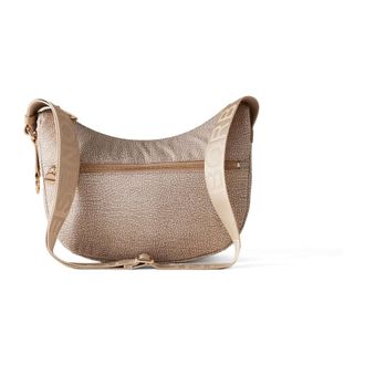 Borbonese Femme, Sacs, Beige, Taille: ONE Size Luna Small Sand Bag