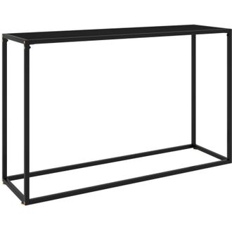 vidaXL Konsolentisch Schwarz 120x35x75 cm Hartglas Vidaxl