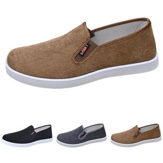 Generic Chaussures de sport pour hommes sans lacets : chaussures de jogging &agrave; enfiler chaussures de course respirantes baskets r&eacute;sistantes &agrave; labrasion chaussu