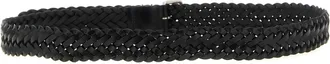Saint Laurent Mens Black Calfskin Regular Belt