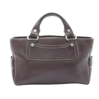 Celine Sac &agrave; main vintage en cuir Pre-owned - Femme - Pre-owned - Brun - Taille: ONE Size