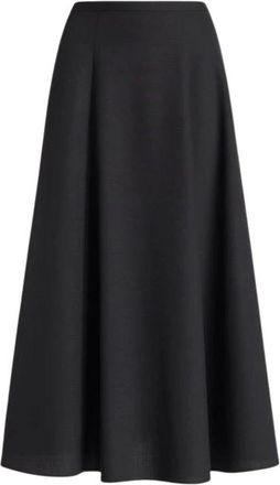 Alberta Ferretti Femme, Jupes, Noir, Taille: 44 FR Tropical Wool Skirt