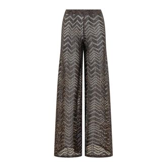 Missoni Femme, Pantalons, Brun, Taille: 42 FR Pantalons