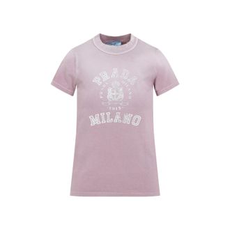 Prada Rosa Baumwoll-T-Shirt