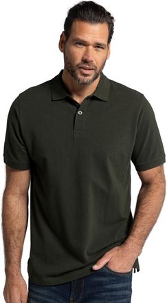 JP1880 Herren große Größen Übergrößen Menswear L-8XL bis 8XL, Poloshirt, Oberteil, Knopfleiste, Hemdkragen, Pique, dunkle Olive XXL 702560193-XXL