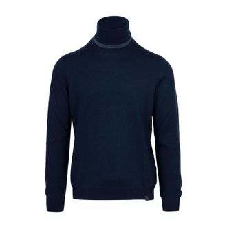 Fay Rollkragenpullover - - Knitwear - Herren - Blau - XL