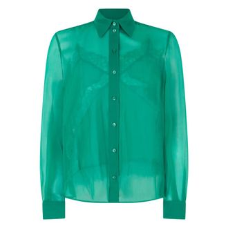 Alberta Ferretti Femme, Blouses et Chemises, Vert, Taille: 44 FR Blouses & Chemises