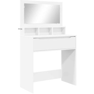 vidaXL Schlafzimmer-Frisiertische mit Speicher Wei&szlig; 80 x 39,6 x 135 cm vidaXL