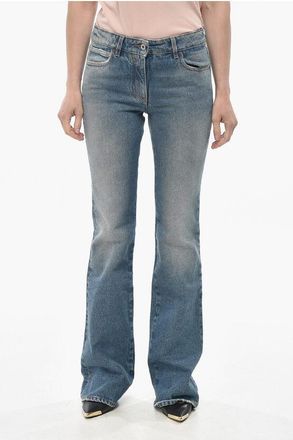 Off-white Denim Bootcut Jeans Vintage Wash 24cm size 27