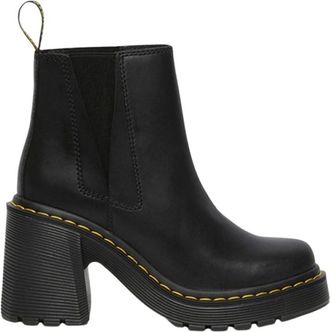 Dr. Martens Femme, Chaussures, Noir, Taille: 38 EU Spence Leather Flared Heel Chelsea Bottes