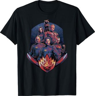 MARVEL Guardians of the Galaxy Volume 3 Team with Badge T-Shirt
