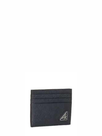 Prada Mens Card Holder Saffiano Polyamide Black Wallets & Cardholders
