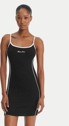 Guess Kleid f&uuml;r den Alltag W6GKY1 KF641 Schwarz Slim Fit