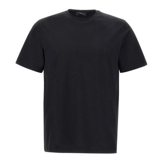 Herno Homme, Tops, Noir, Taille: 2XL T-Shirt Stretch en Coton Superfine