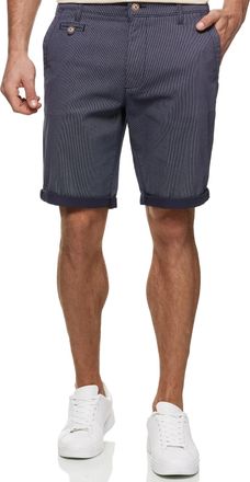 Indicode Herren Cuba Chino Shorts mit 5 Taschen aus Baumwollgemisch | Bermuda Sommershorts f&uuml;r M&auml;nner Dk Indigo, XXL