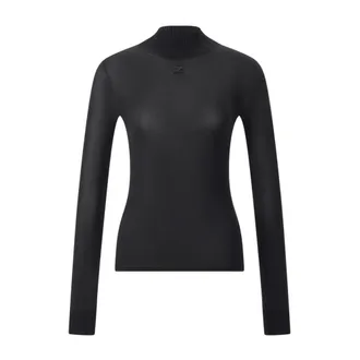 Courr&egrave;ges Damen, Strickwaren, Schwarzk, SGr&ouml;&szlig;e