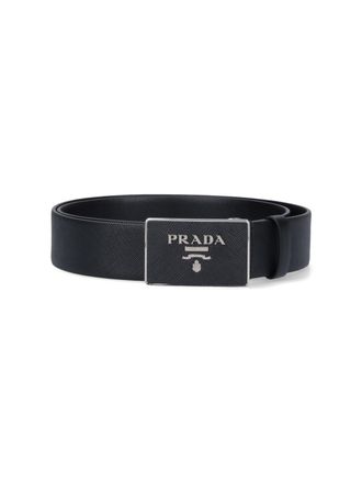 Prada Logo Belt