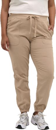 Kaffe Curve Pants Suiting KCnana Damen Hose Lockere Sweathose Tunnelzug Gro&szlig;e Gr&ouml;&szlig;en 44, Classic Sand 44