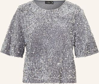 van Laack Van Laack Nickishirt Vl-Jorina-Xx Mit Pailletten grau