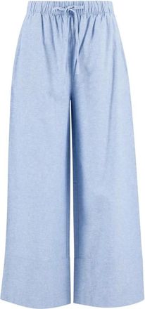 Barbour Femme, Pantalons, Bleu, Taille: 38 FR Josie Wide-Leg Pantalons