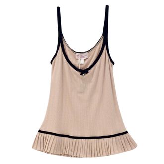 Blumarine Pleated Soft Peach Camisole Size M