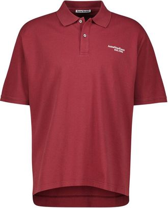 Acne Studios Herren Poloshirt aus Biobaumwolle
