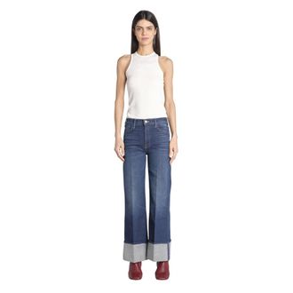 Mother Femme, Jeans, Bleu, Taille: W27 Lil Hustler Roller Sneak Cuff