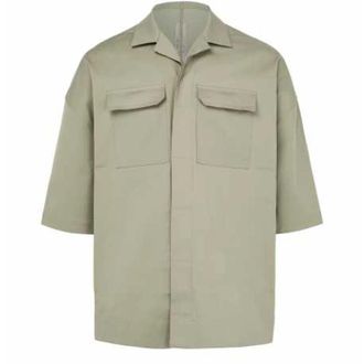 Rick Owens Homme, Chemises, Vert, Taille: L Chemise oversize vert céladon Magnum Tommy