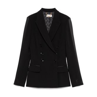 Elisabetta Franchi Schwarzer Blazer - - Jackets - Damen - Schwarzk - L