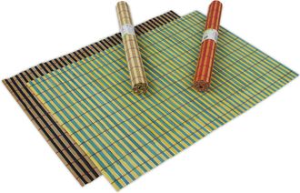 Out of the Blue Ningbo Tisch-Sets, Bambus, Mehrfarbig