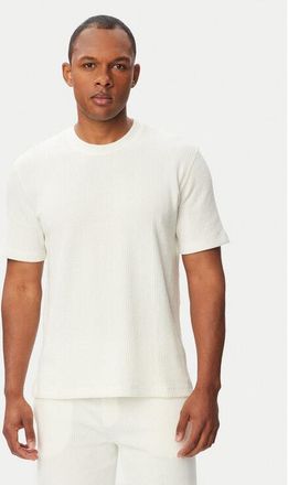HUGO BOSS T-Shirt Structure 50540567 Creme Regular Fit