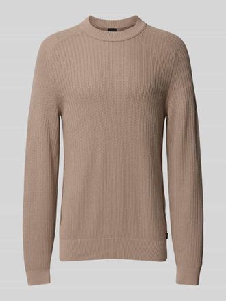 Boss Orange by Hugo Boss Strickpullover mit Rundhalsausschnitt Modell Klincru