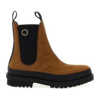 Stella McCartney Chelsea Alter Suede Stiefeletten - - Shoes - Damen - Braun - 36 EU