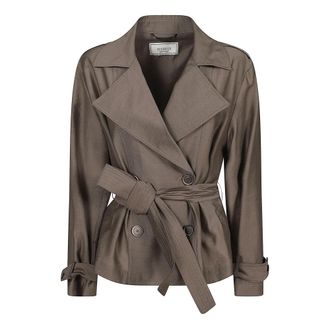 PESERICO Technical Trench Coat - - Coats - Damen - Braun - S