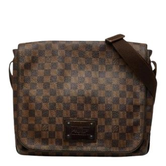 Louis Vuitton Pre-owned Sac bandouli&egrave;re Damier Brooklyn MM - Femme - Pre-owned - Brun - Taille: ONE Size