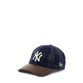 New Era Casquette logo en laine et cuir