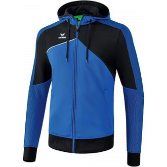 Erima Herren Jacke Premium One 2.0 Trainingsjacke mit Kapuze, new royal/schwarz/wei&szlig;, XXL, 1071801