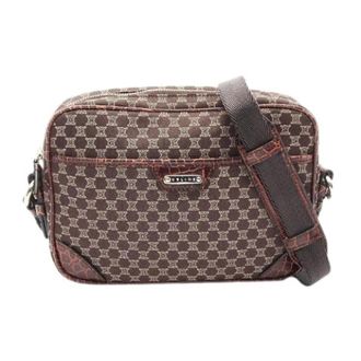 Celine Pre-owned Macadam Canvas Leather Shoulder Bag - - Pre-owned - Damen - Braun - ONE SIZE