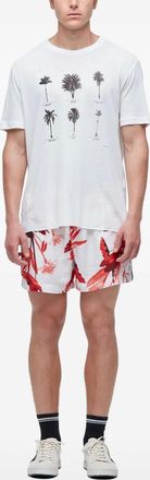 Osklen t-shirt à imprimé palmier - Blanc