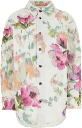 Loewe Femme, Blouses et Chemises, Multicolore, Taille: 38 FR Artistic Floral Print Overshirt
