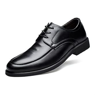Generic Chaussures habill&eacute;es for Hommes, Derbies &agrave; Lacets, Bout Rond, en Cuir PU, Semelle en Caoutchouc, Tige Basse, Talon Bloc antid&eacute;rapant, Chaussures de Ba