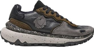 Satorisan Chacrona Metta - Casual Sneaker Herren - Vintage Leder Sportschuhe Bequem, Nachhaltig und Dauerhaft - Farbe Black - Gr&ouml;&szlig;e 46