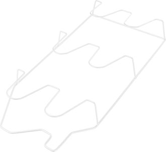 DOITOOL Multifunktionaler Wand schuhhalter aus Robustem Eisen Wei&szlig;es Wandmontiertes Aufbewahrungsregal f&uuml;r Hausschuhe Platzsparend f&uuml;r Bad K&uuml;che und Flur Stab