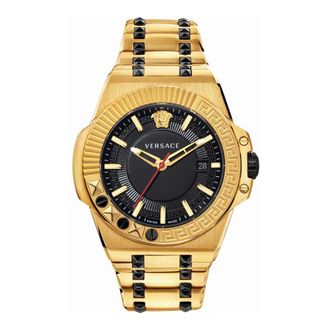 Versace Chain Reaction Uhr - - Accessories - Herren - Gelb - ONE SIZE