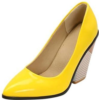 Generic Escarpins à talons hauts noirs pour demoiselles dhonneur - Coupe large et confortable - Pour rendez-vous galant, soirée formelle, chaton, bout pointu 